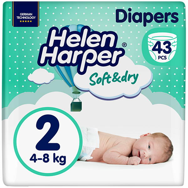 Baby Diaper Mini 4-8 KG · Helen Harper Soft and Dry