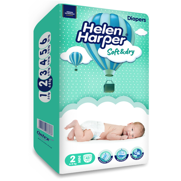 Baby Diaper Mini 4-8 KG · Helen Harper Soft and Dry