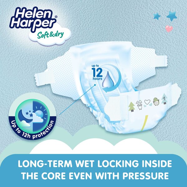 Baby Diaper Newborn 2-5 KG · Helen Harper Soft and Dry